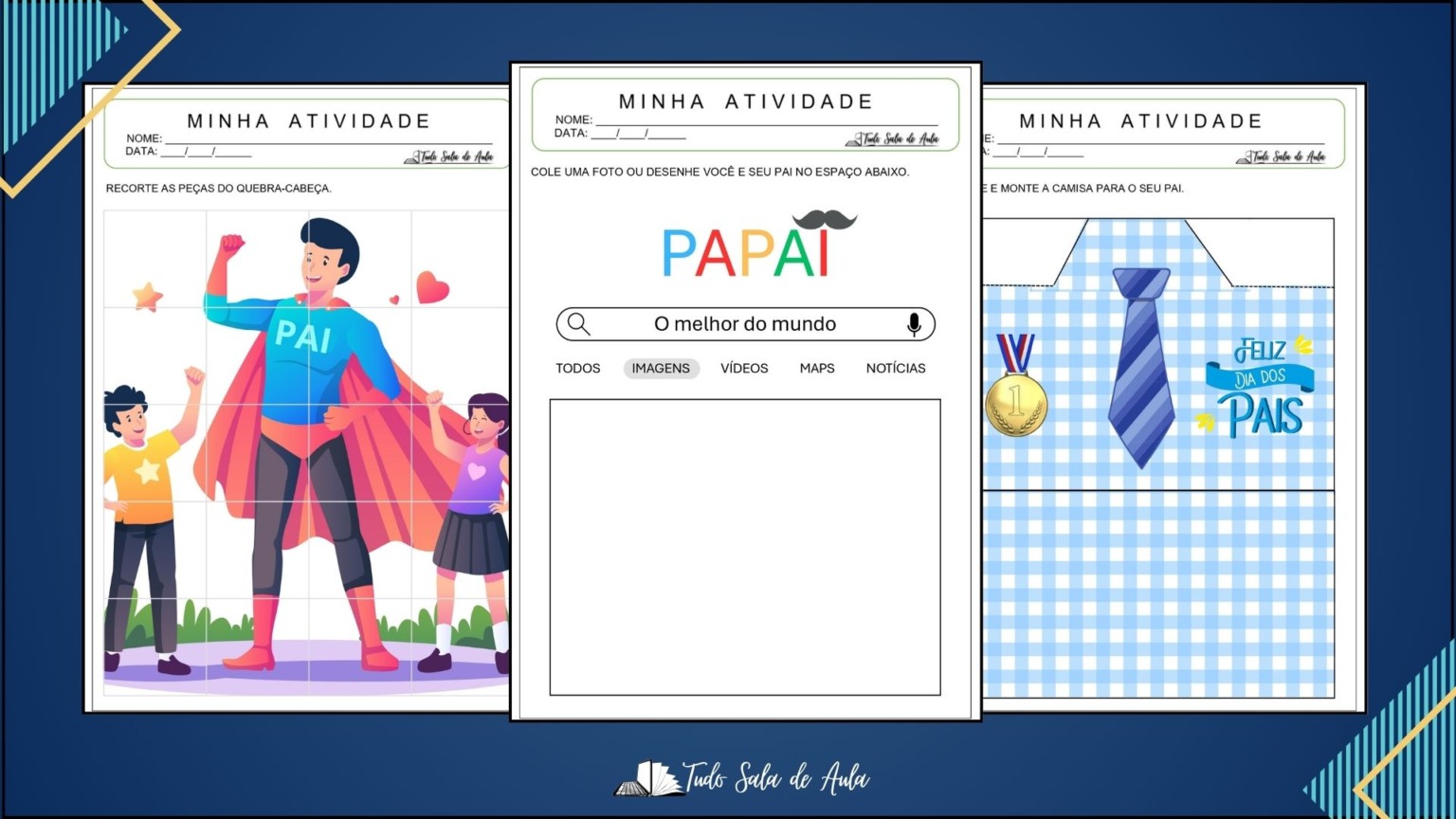 10 Atividades de Arte do Dia dos Pais para imprimir - Tudo Sala de Aula